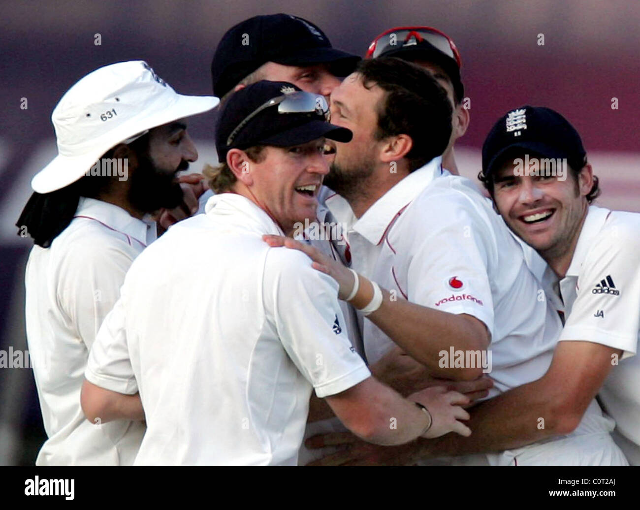 The England Team Day 2 of the England and India 1st Test cricket game ...