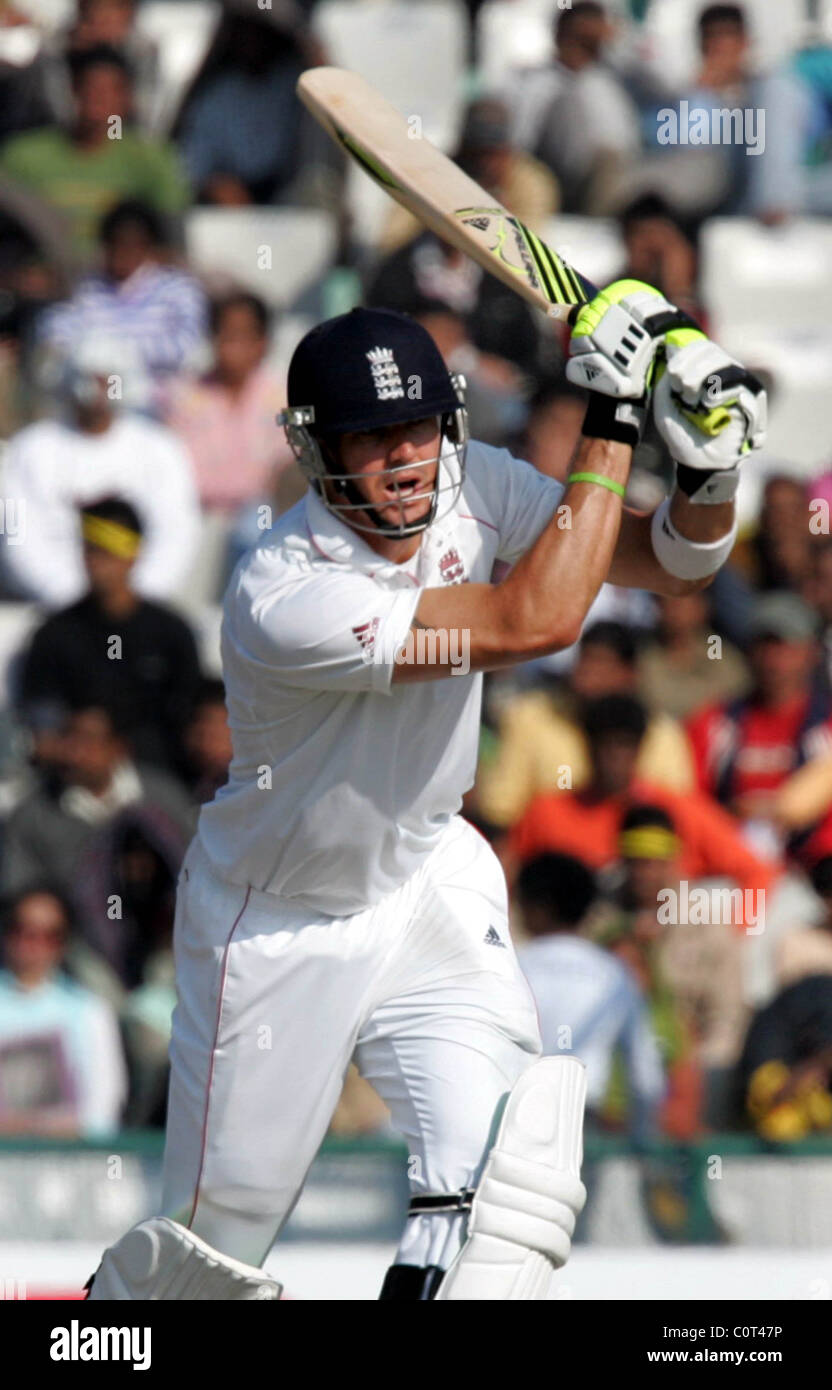 Kevin Pietersen England play India in the second test, day three Mohali ...
