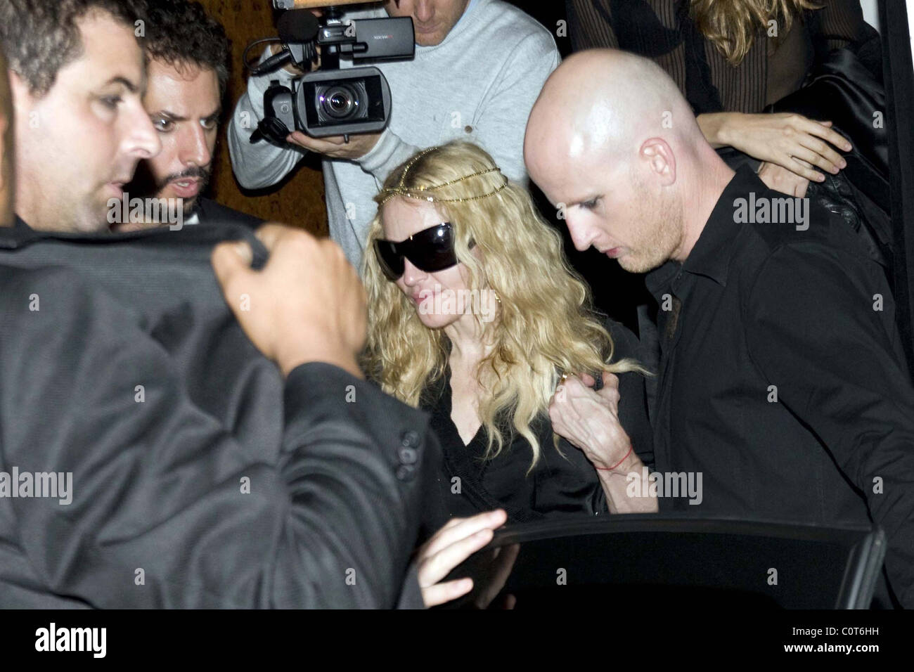 Guy Oseary and Madonna seen outside Bar Secreto where she had been ...