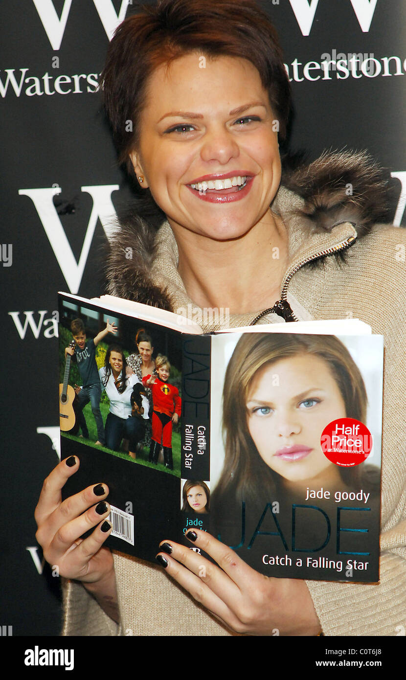 Big Brother star Jade Goody signs copies of her autobiography 'Catch A ...