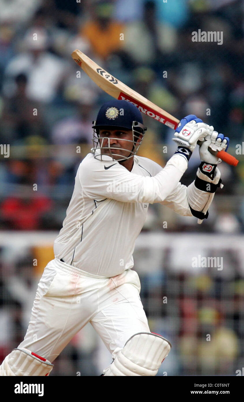 England v india virender sehwag hi-res stock photography and images - Alamy