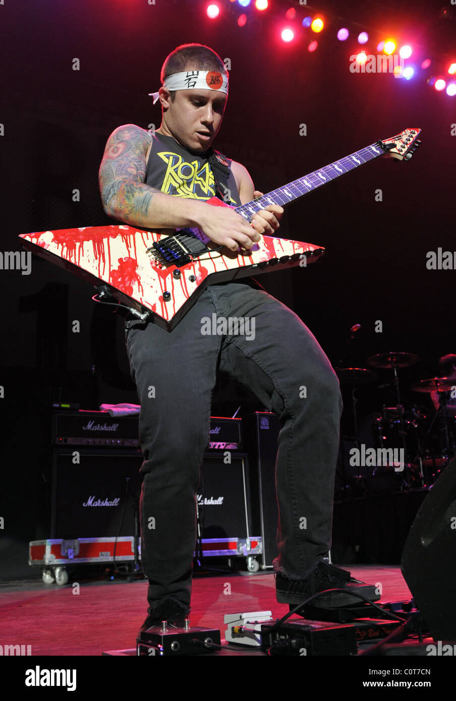 Dan Jacobs of Atreyu 'Buzz Bake Sale' concert at the Cruzan ...