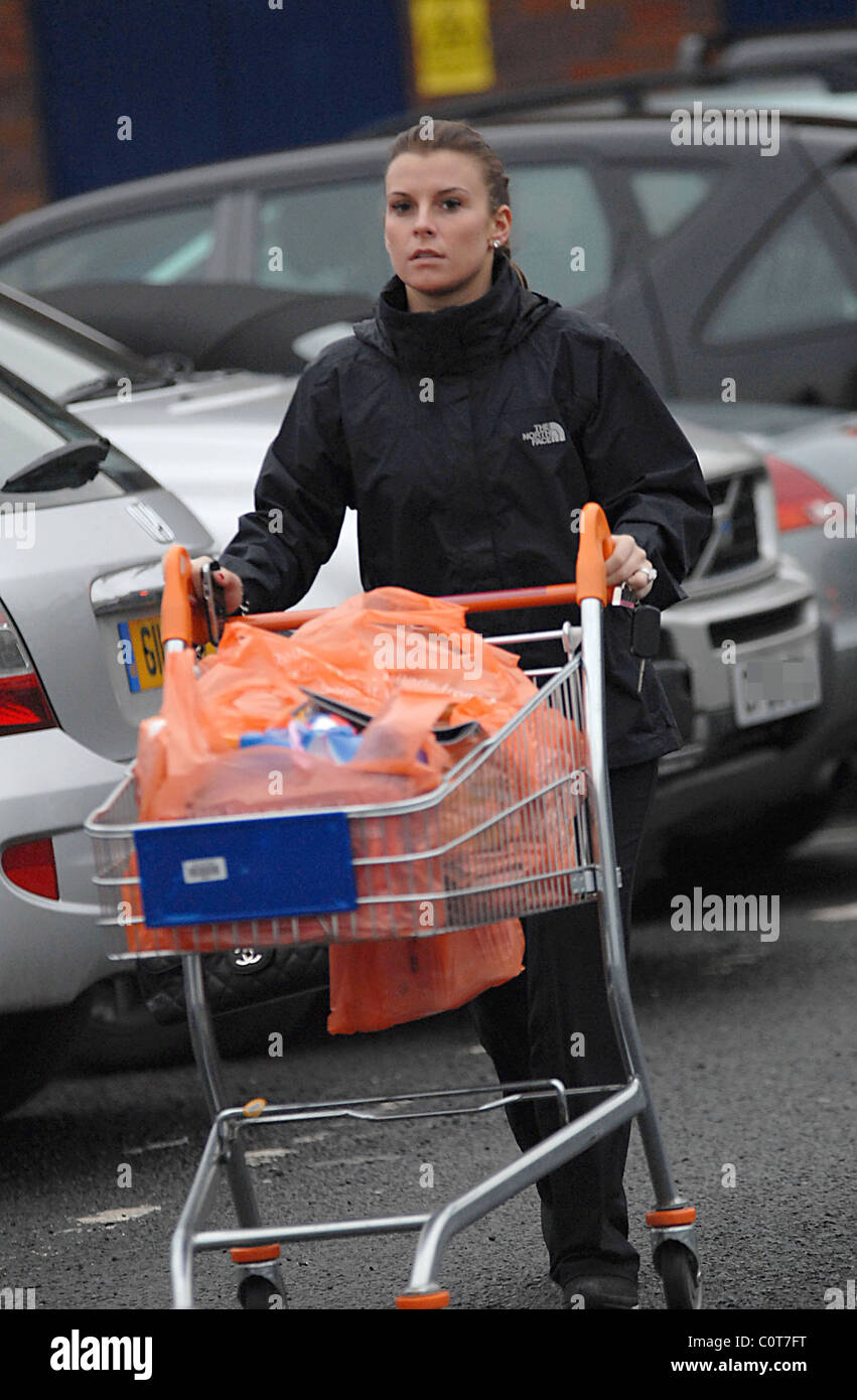 Coleen Rooney stocking up on food for the festive period at her local ...