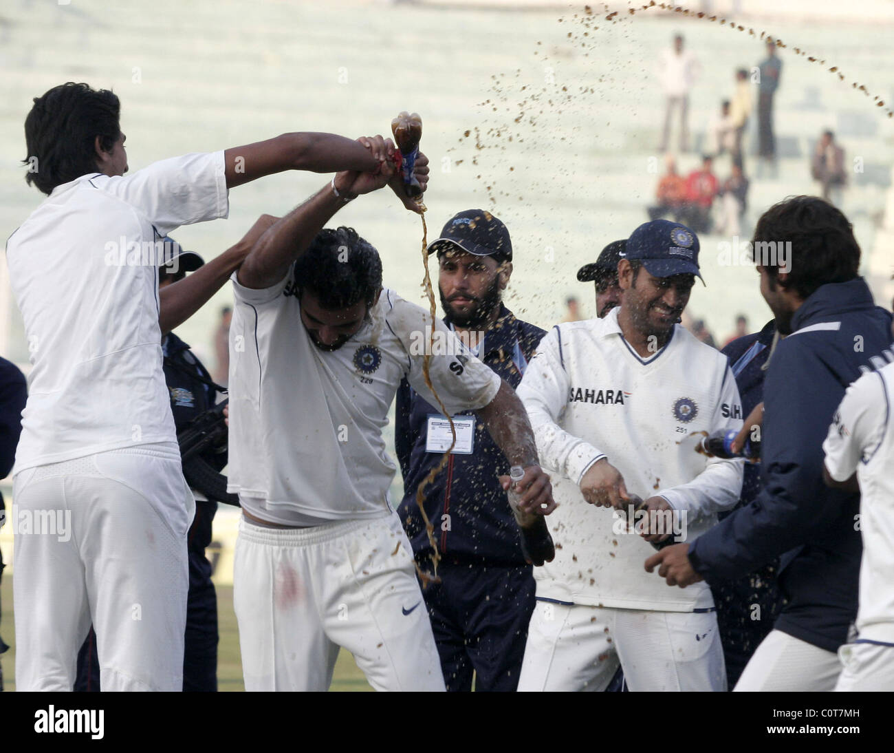 Indian team celebrate hi-res stock photography and images - Alamy