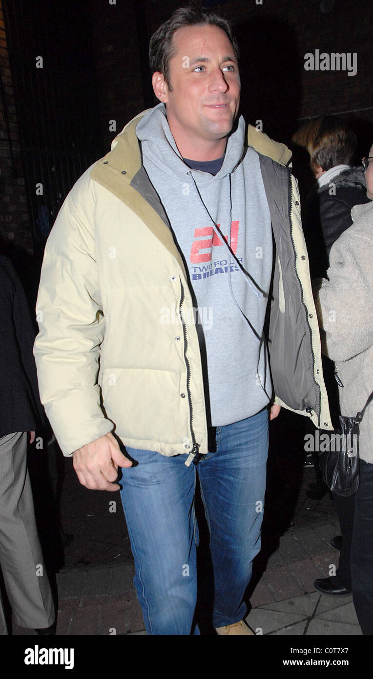 Nick Pickard leaving Empire Theatre after appearing in the Cinderella ...