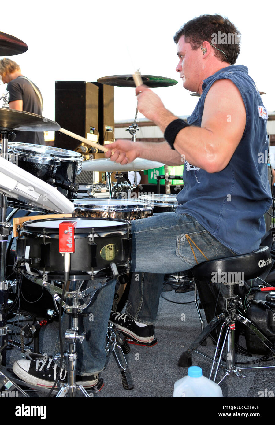 Mark Poiesz of Ghost of Gloria appears on the 'picktheband stage' at ...