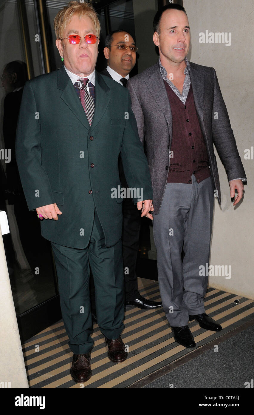 Elton john and his partner david furnish hi-res stock photography and ...