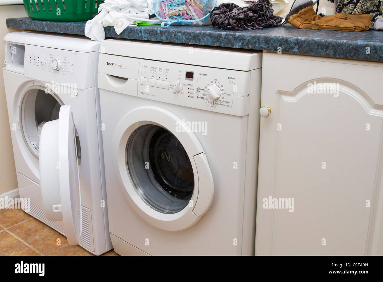 Household washing machine Stock Photo - Alamy