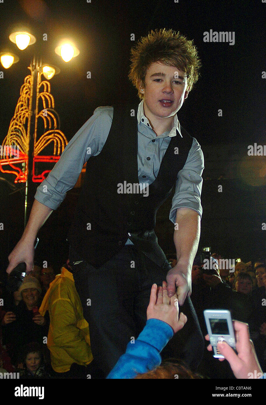 Eoghan Quigg The X Factor contestant performing a homecoming gig at ...