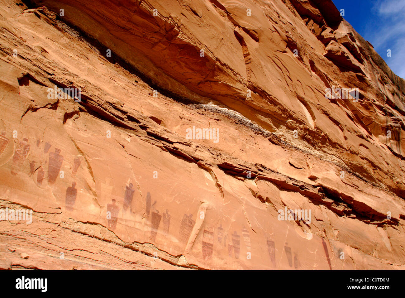 Pictographs in Horseshoe Canyon, Utah Stock Photo - Alamy