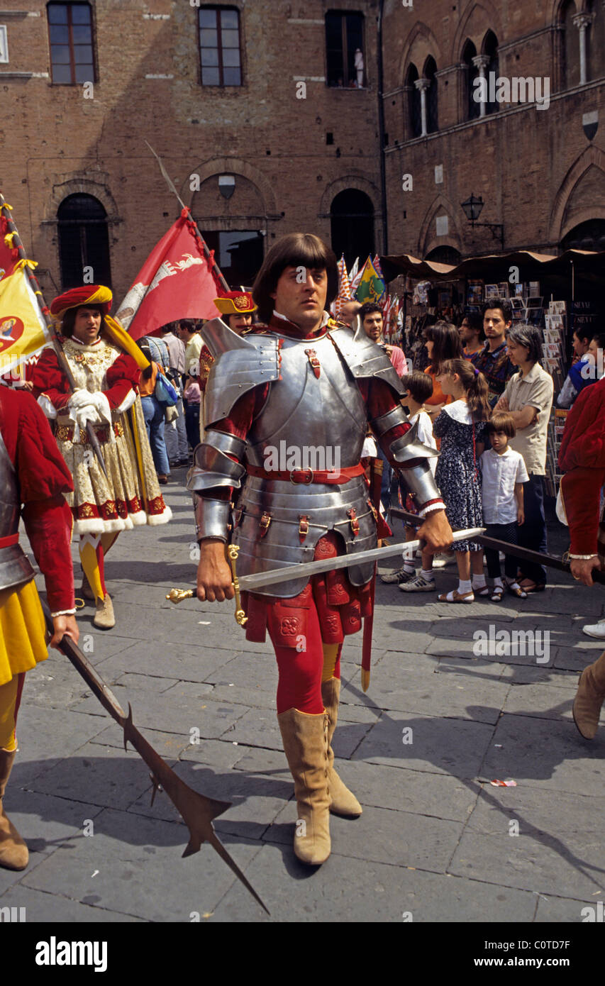 Siena Tuscany Italy Palio parade Stock Photo - Alamy