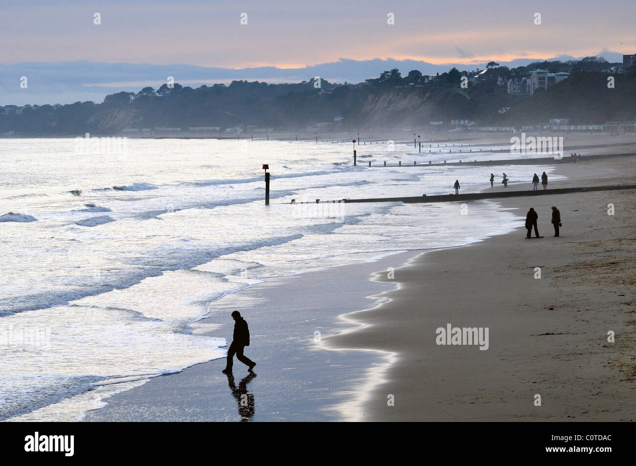 Bournemouth beach in winter hi-res stock photography and images - Alamy