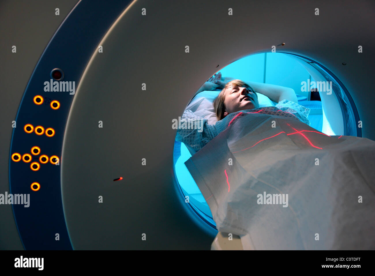 Computed axial tomography, CAT, CT, in a hospital. Germany Stock Photo ...