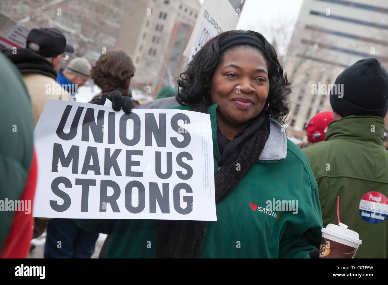 Michigan Workers Rally in Support of Wisconsin Public Employees Stock ...
