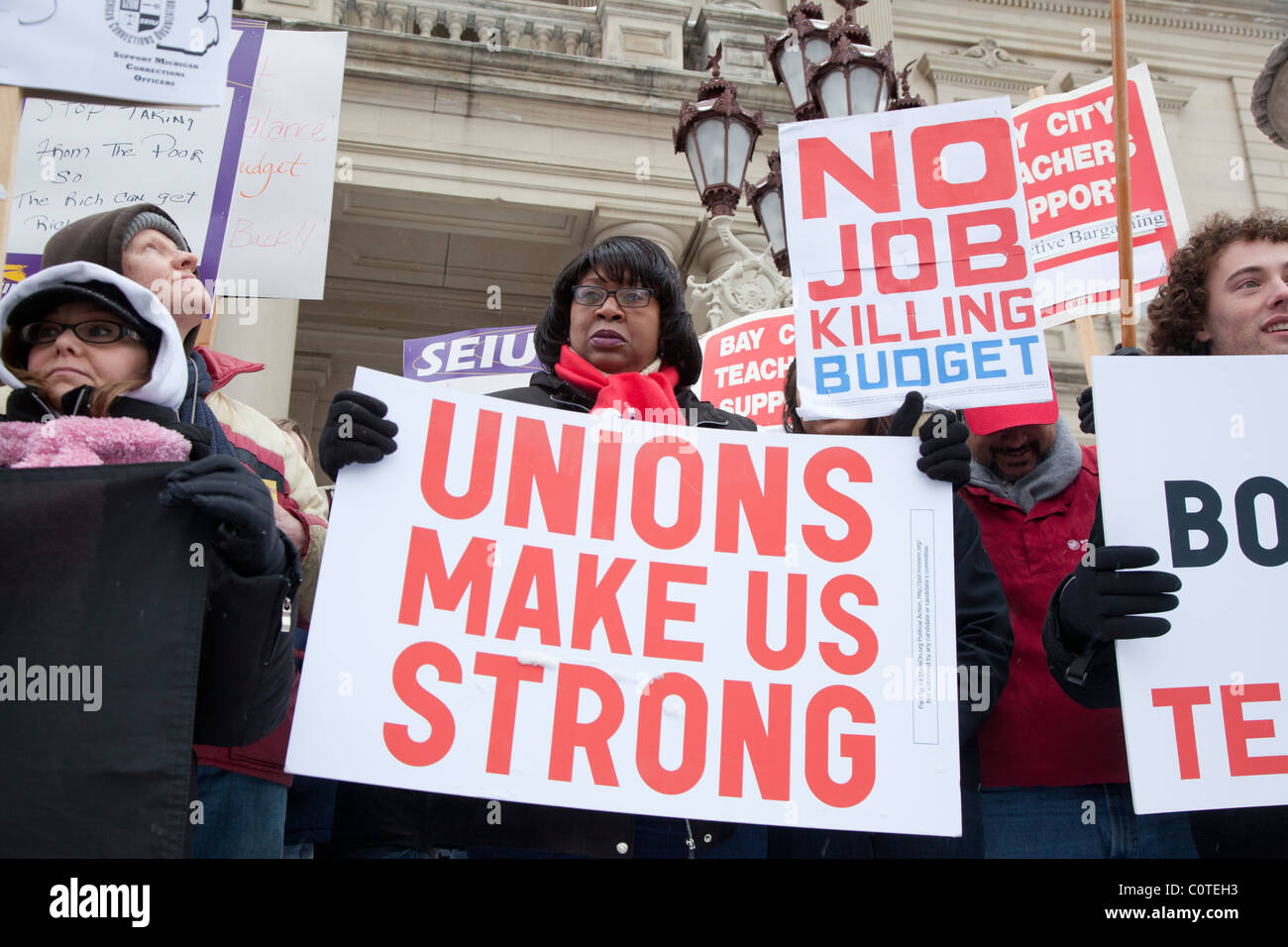 Michigan Workers Rally in Support of Wisconsin Public Employees Stock ...
