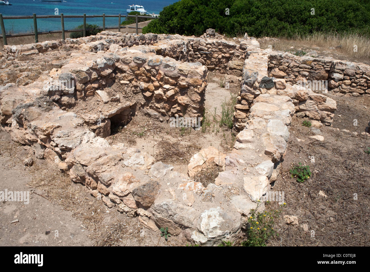 Ruins Cabrera island, Mallorca Majorca Balearic isles Spain ...