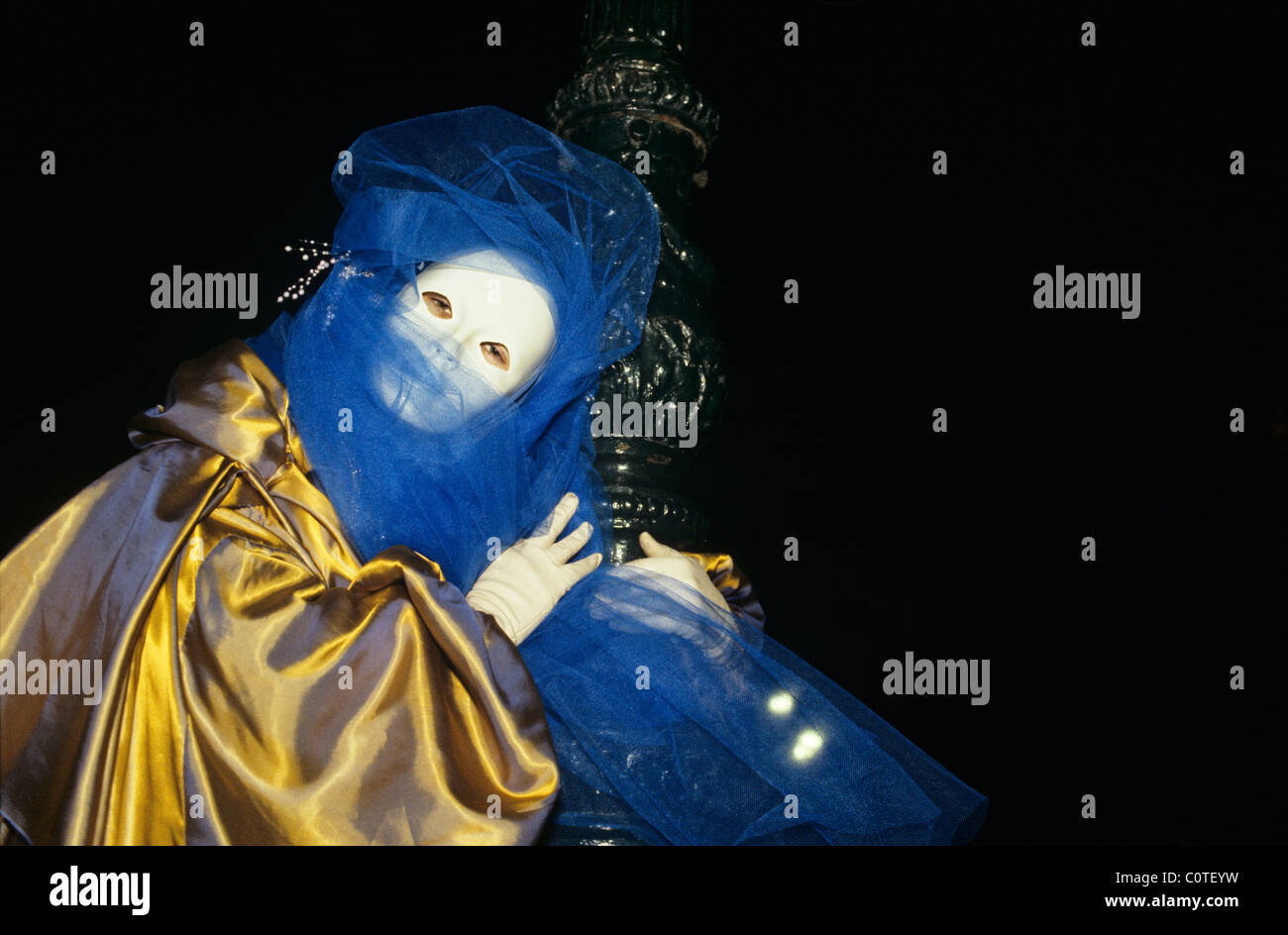 Italy Venice Carnival elaborate dressed costumed for Carnival Stock ...