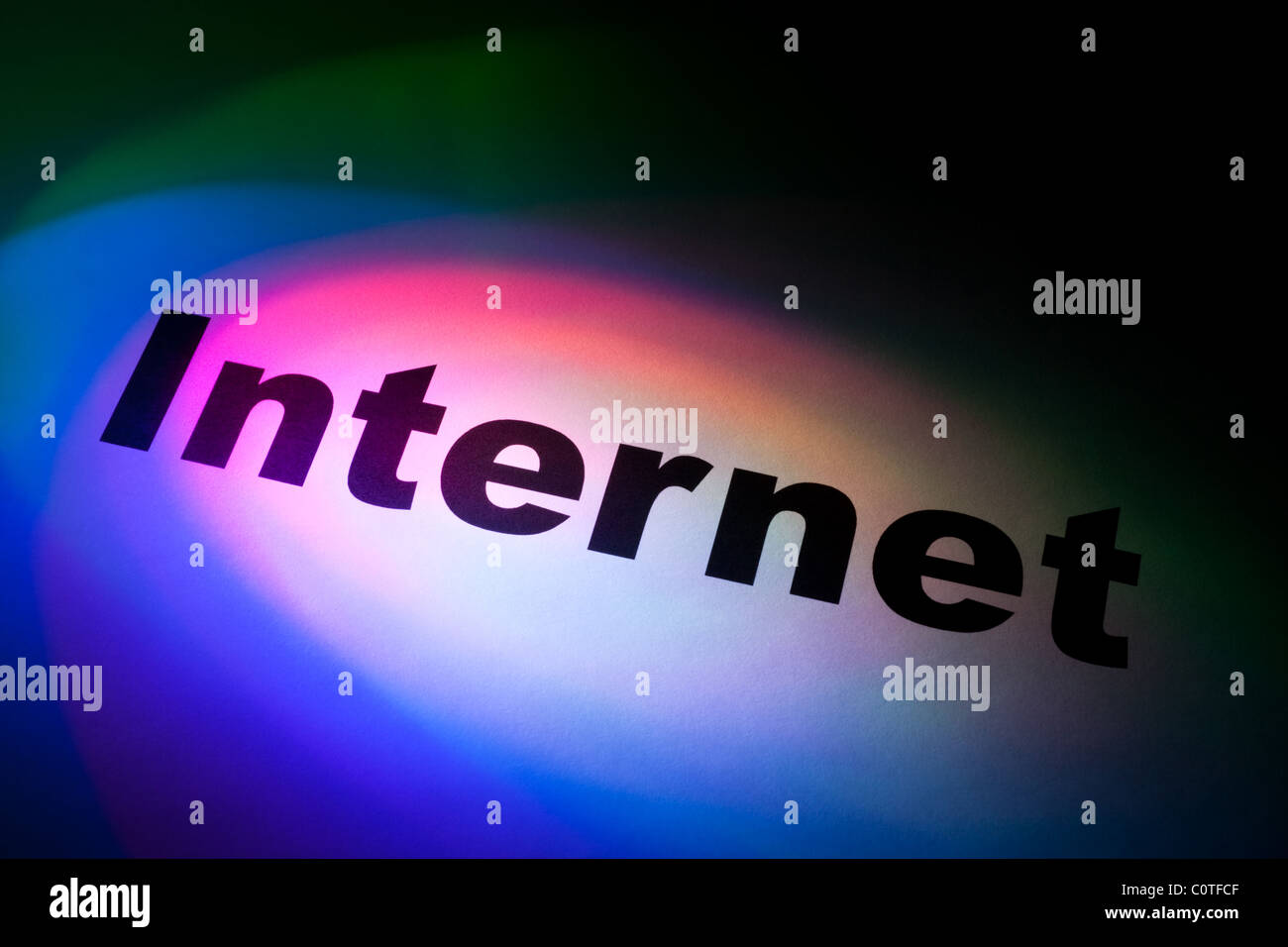 Color light and word of Internet for background Stock Photo - Alamy