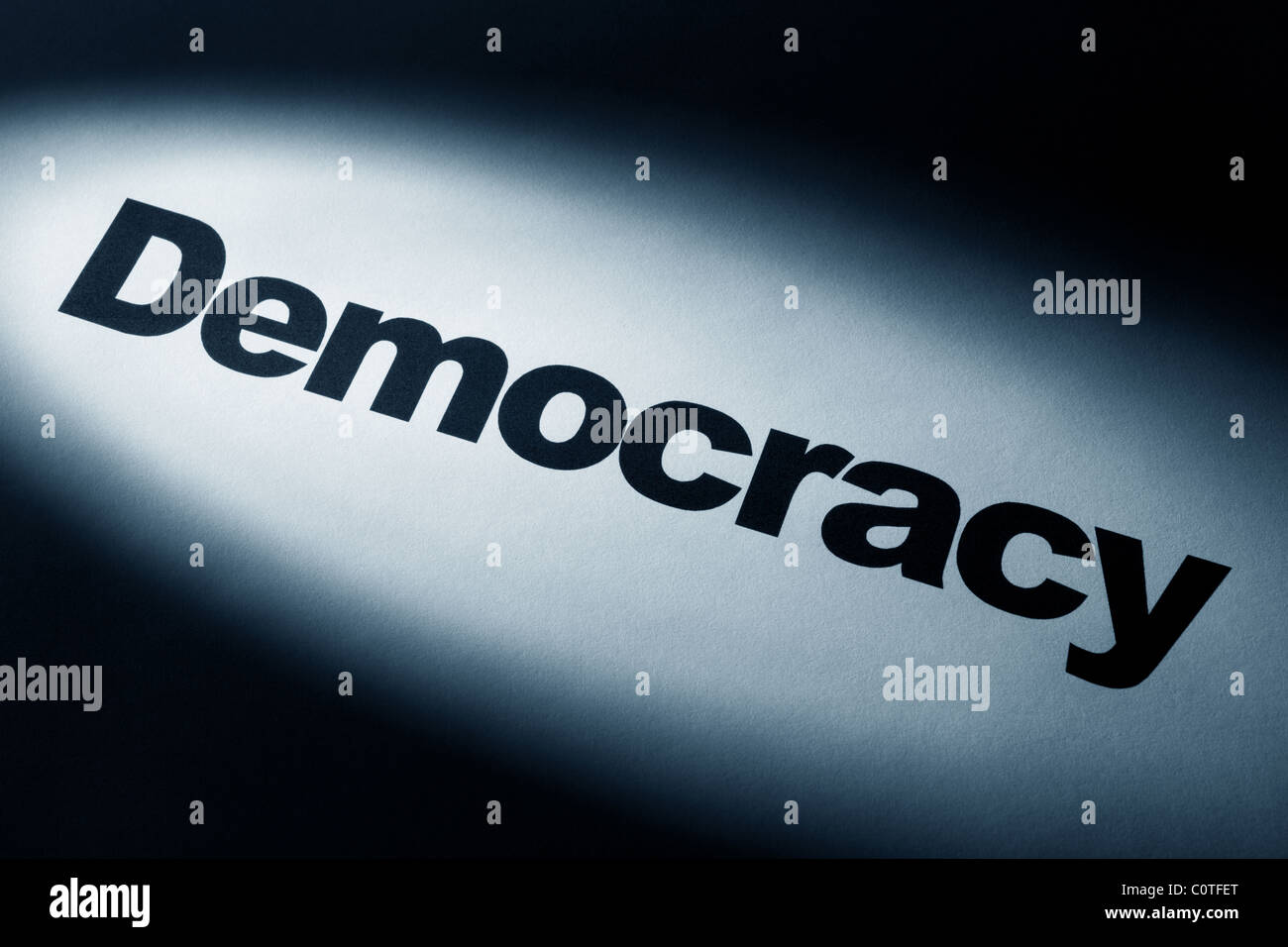 light and word of Democracy Change for background Stock Photo - Alamy