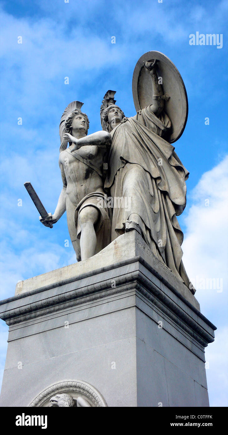Statues Berlin bridge Stock Photo - Alamy
