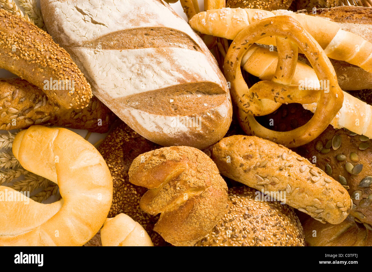 Variety of baked products Stock Photo - Alamy
