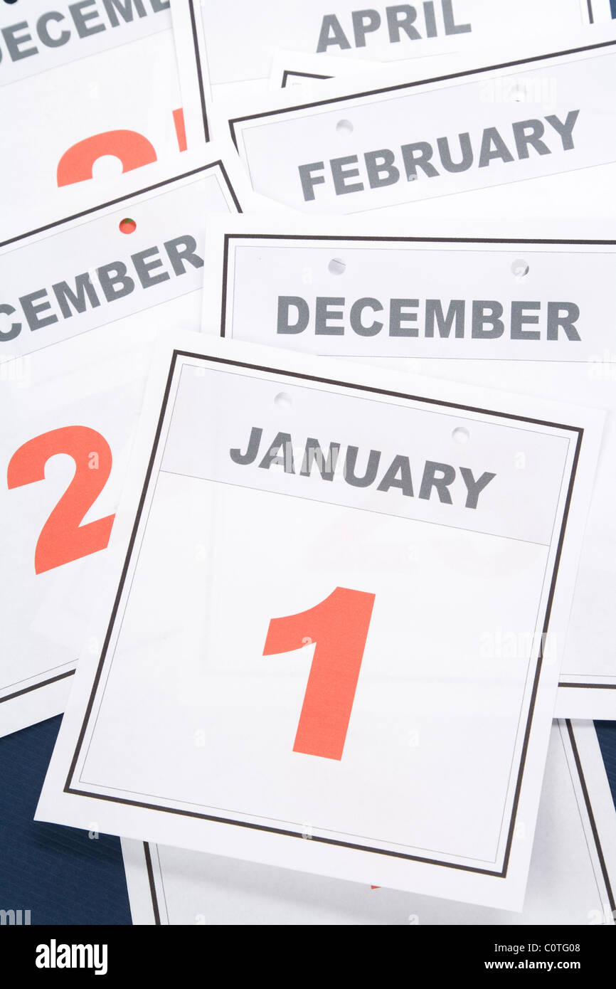 New Year, calendar date January 1 for background Stock Photo - Alamy