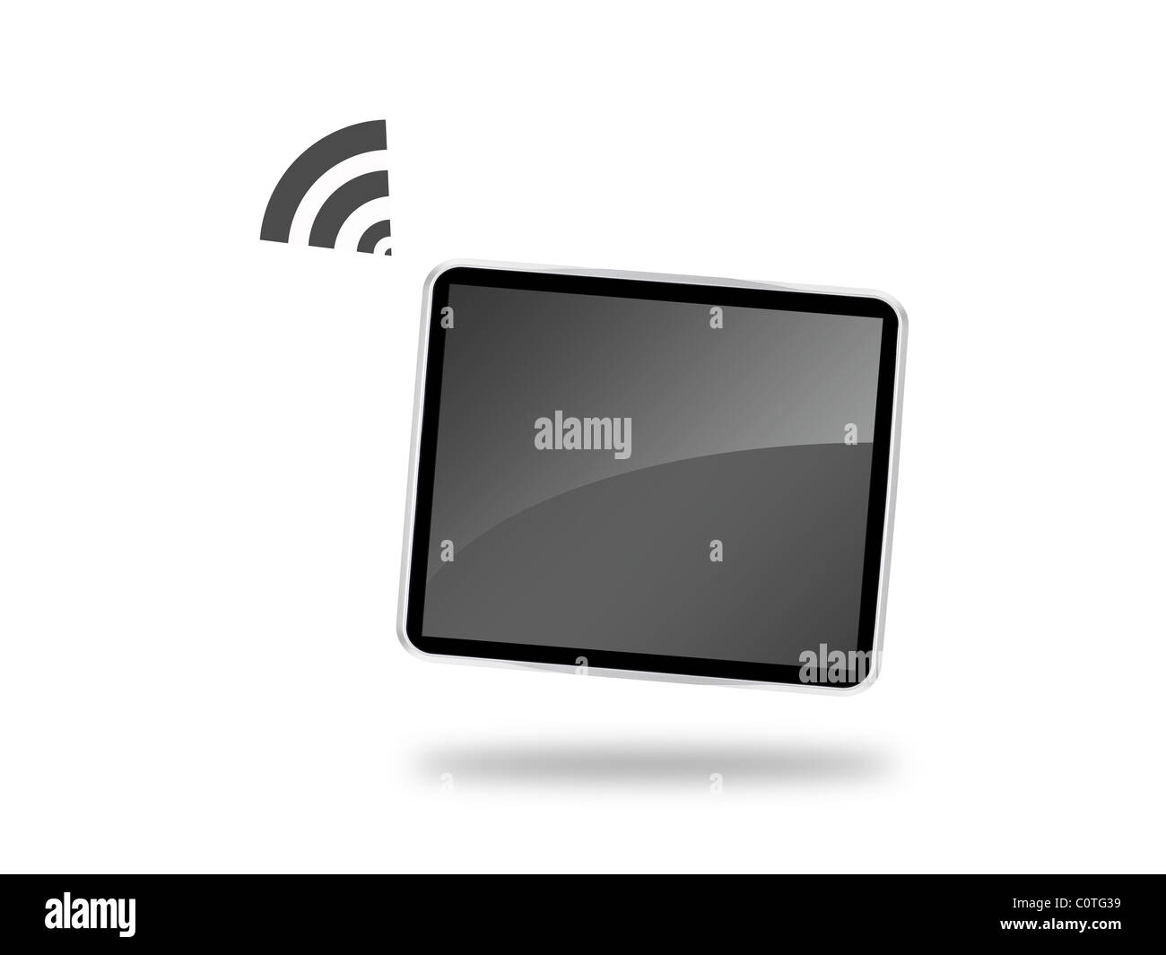 An android tablet isolated against a white background Stock Photo - Alamy