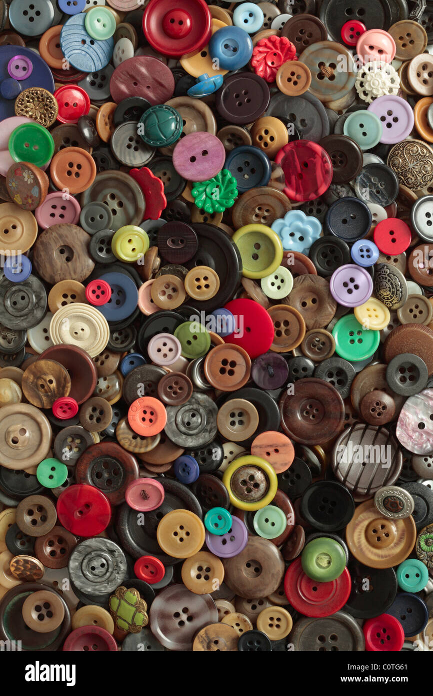 Colourful Buttons background pattern Stock Photo - Alamy