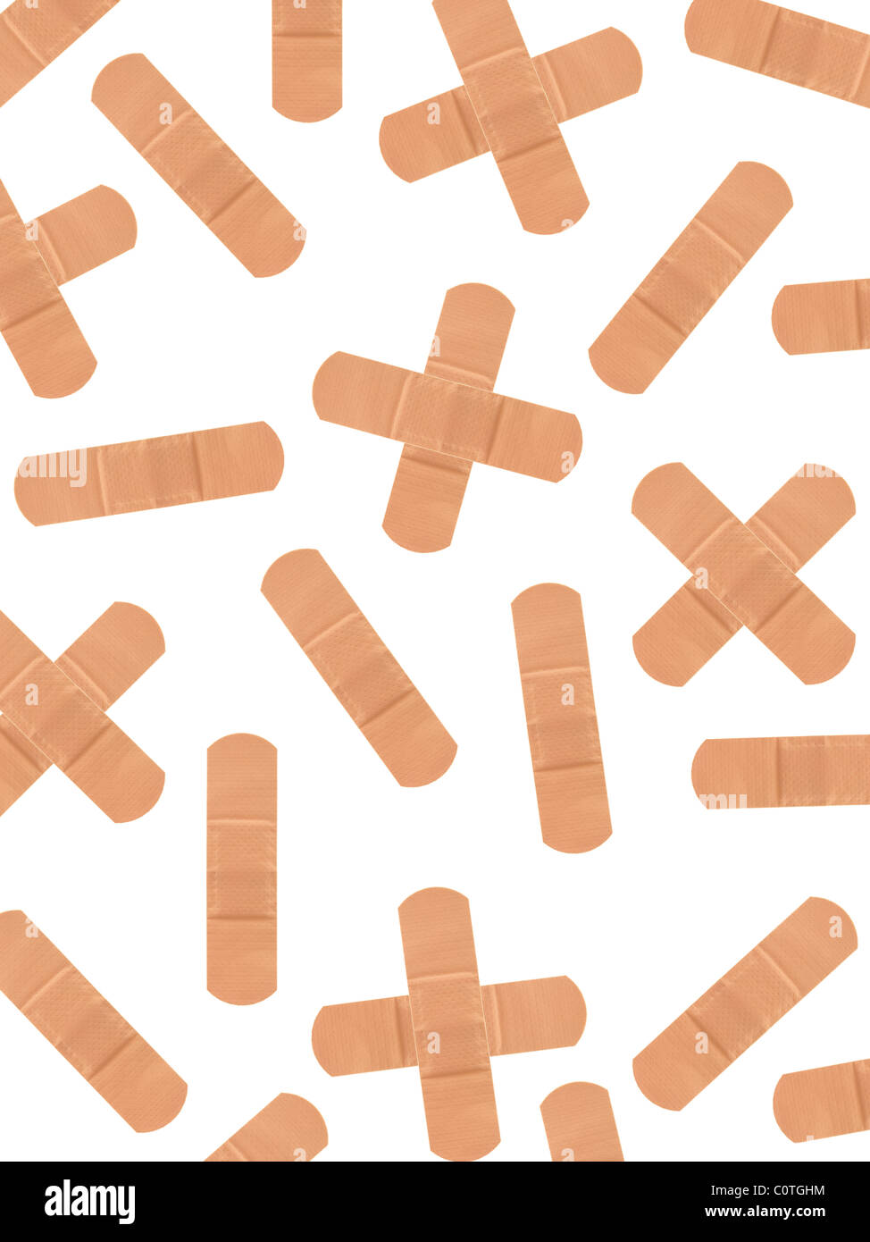A band aid isolated against a white background Stock Photo - Alamy