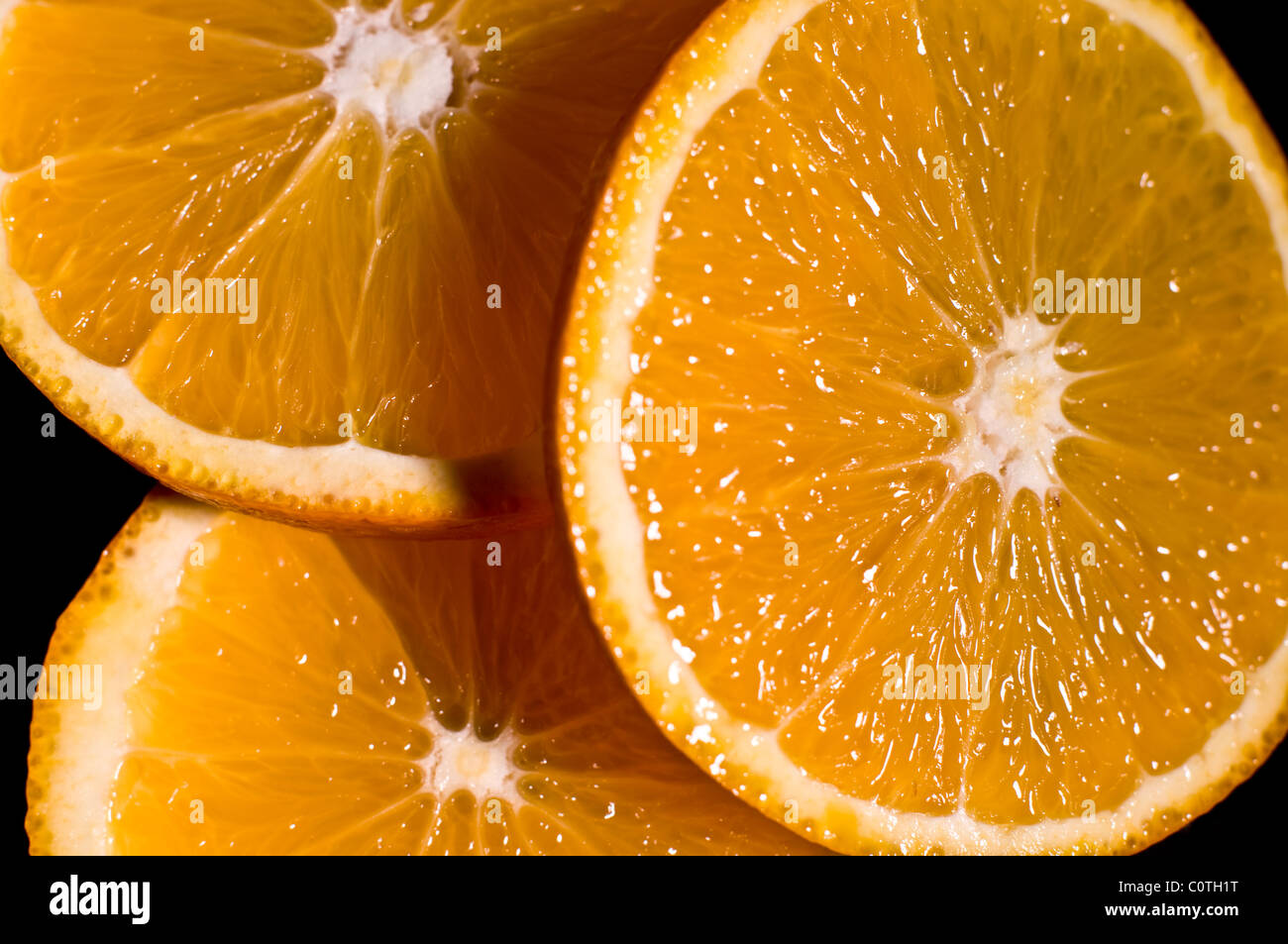 Three juicy orange slices overlapping slightly Stock Photo - Alamy Three juicy orange slices overlapping slightly Stock Photo - Alamy