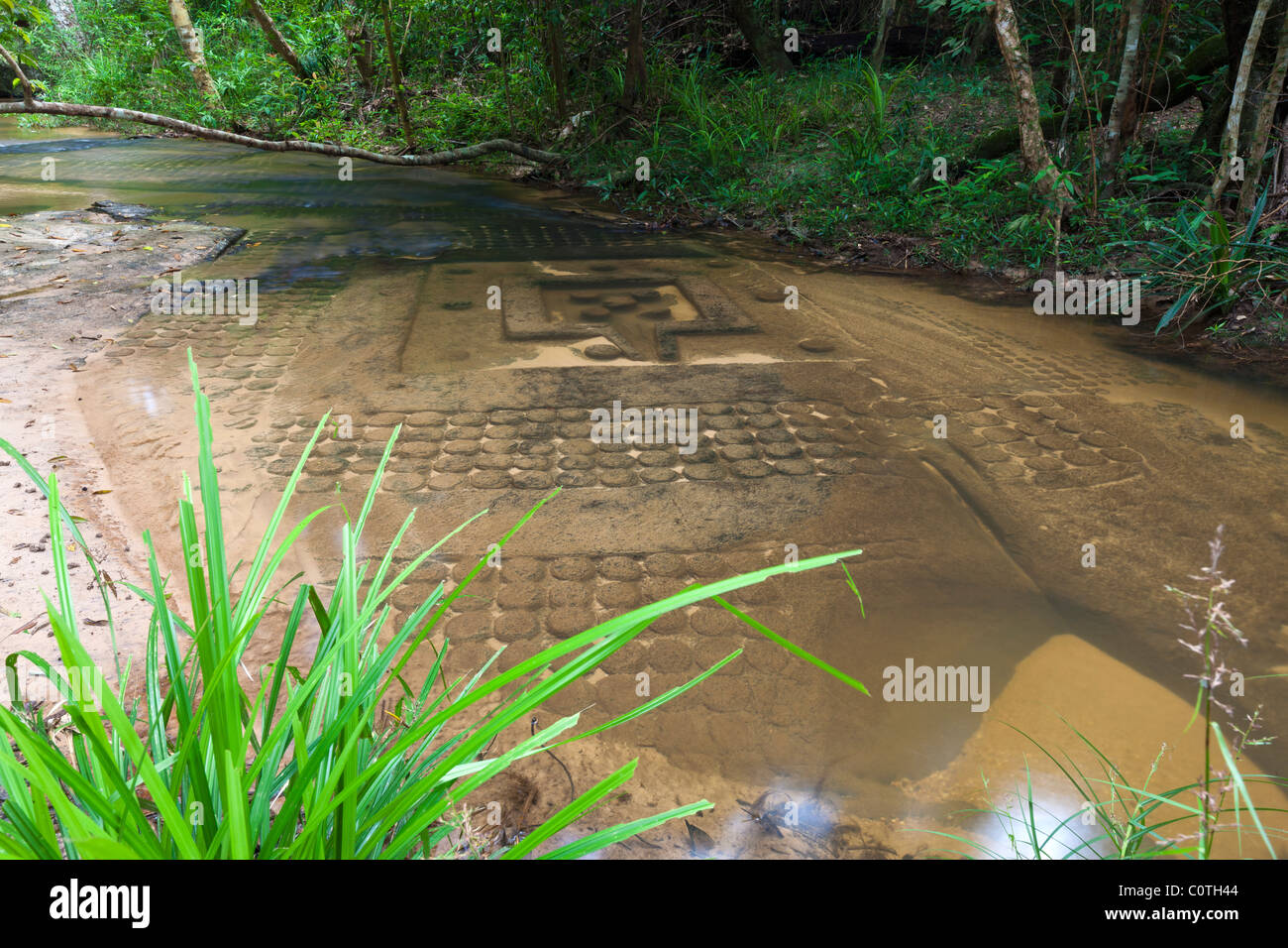 River of a thousand Lingas, Kbal Spean, near Angkor, National Park ...