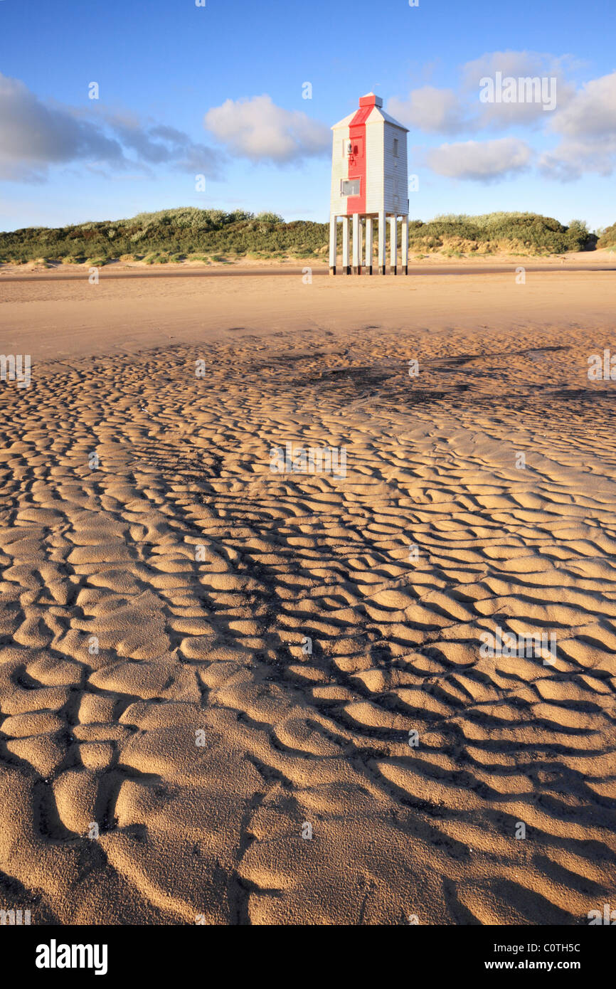 The Wooden Lighthouse on the beach at Burnham on Sea Stock Photo - Alamy
