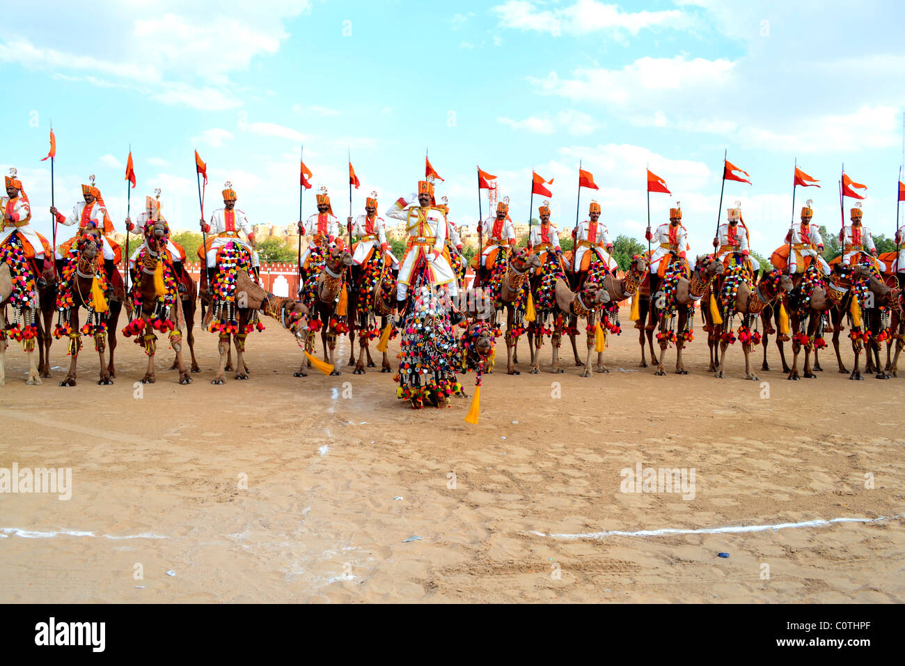 camel show in jaisalmer, Rajasthan, India Stock Photo - Alamy
