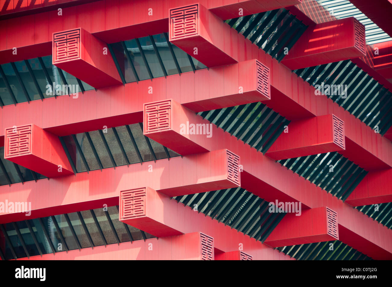 Detail of dougong brackets on the China Pavilion Stock Photo - Alamy