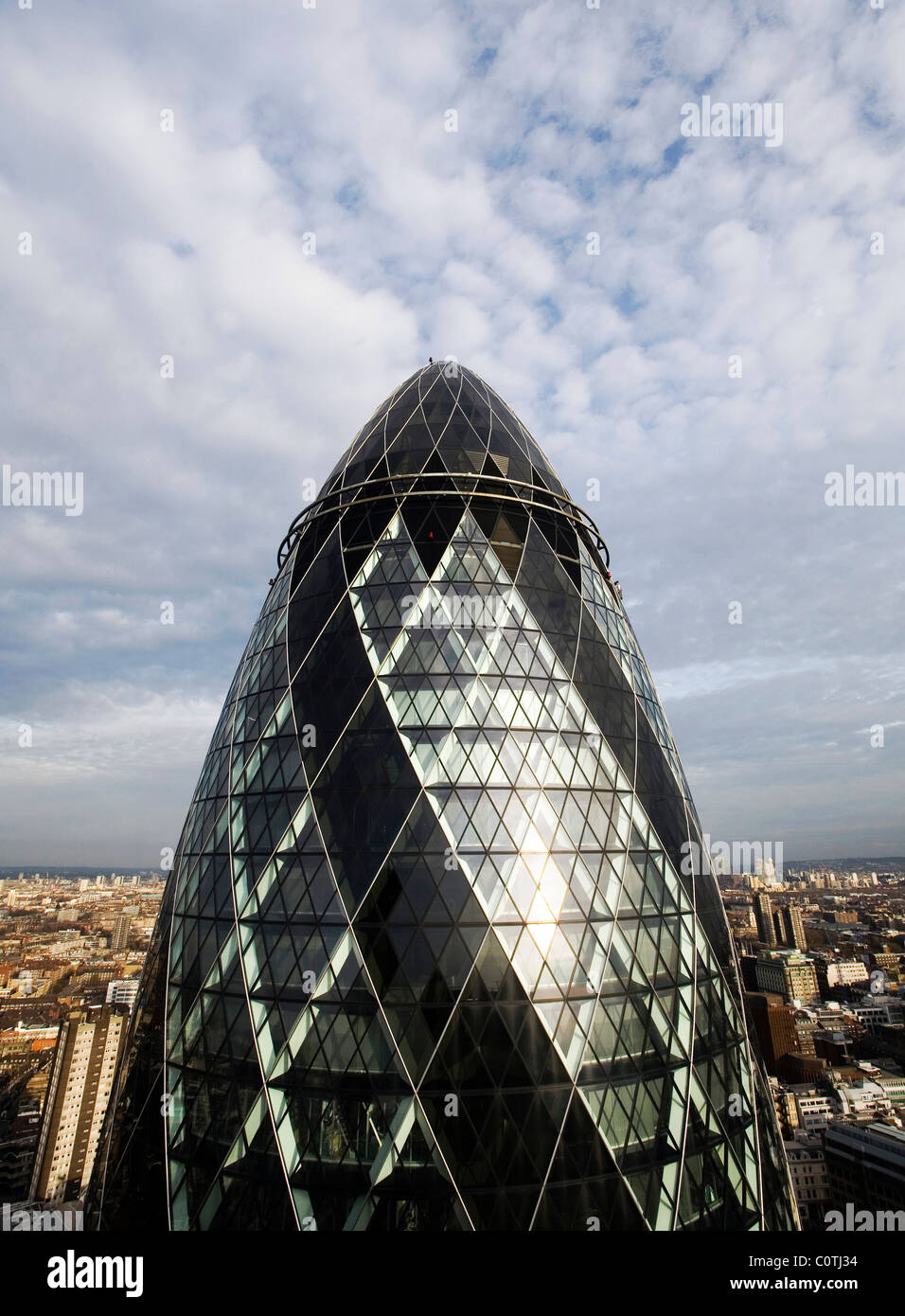 The Gherkin, or Swiss Re Building in the city of London Stock Photo - Alamy