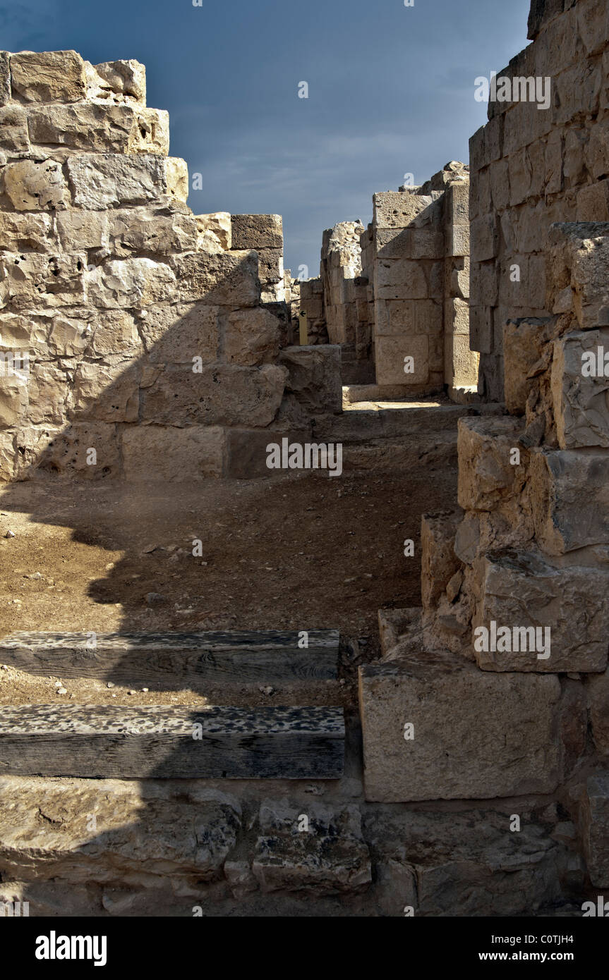 Nabatean Remains at Avdat Israel Stock Photo - Alamy