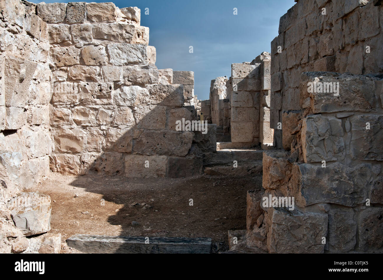 Nabatean ruins at Avdat Israel Stock Photo - Alamy