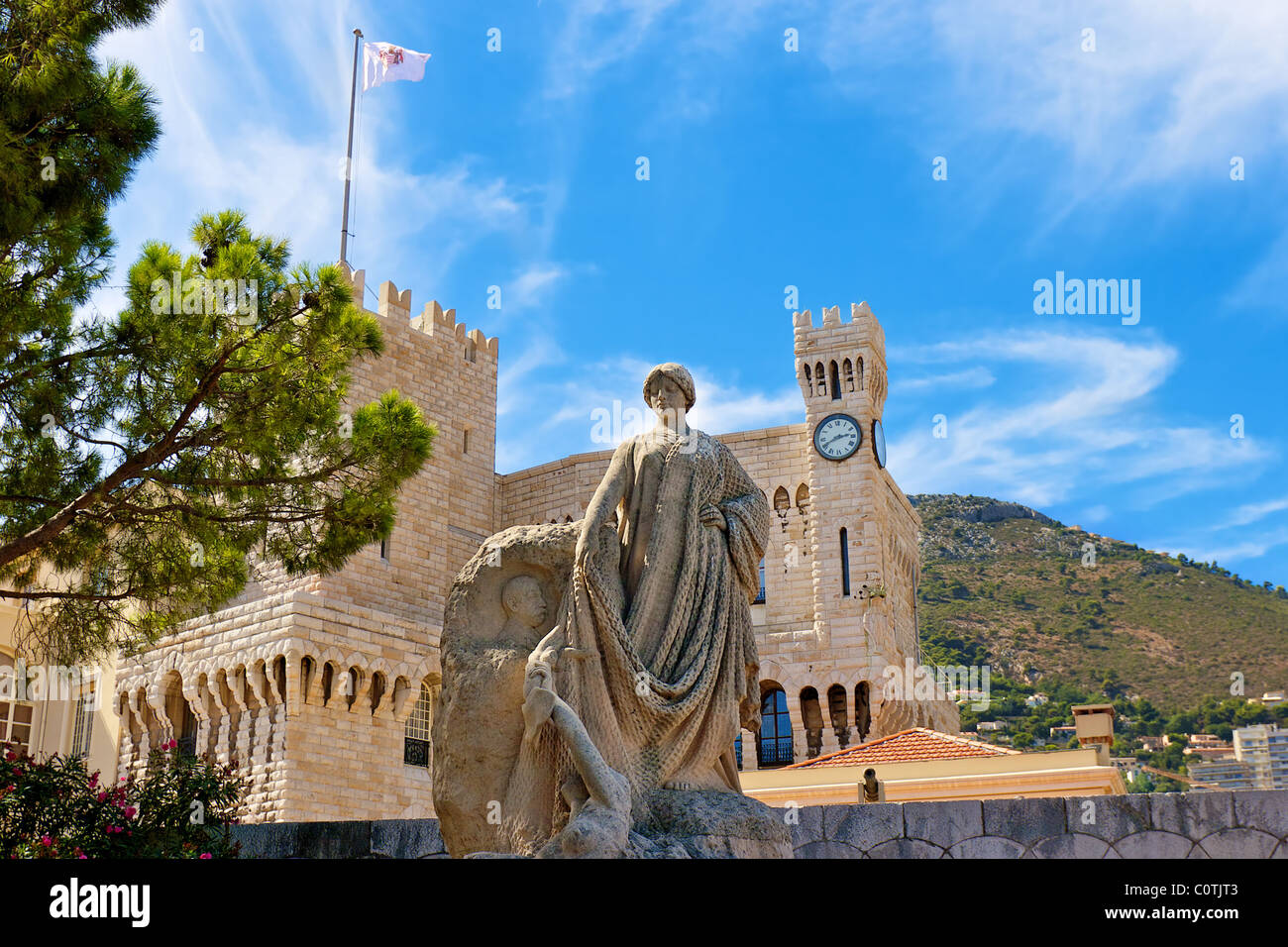 Monaco statue albert palace hi-res stock photography and images - Alamy