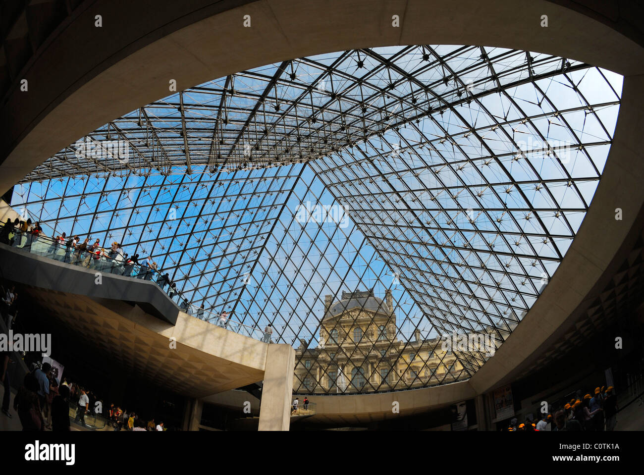 entrance area of the louvre, paris (the pyramide Stock Photo - Alamy