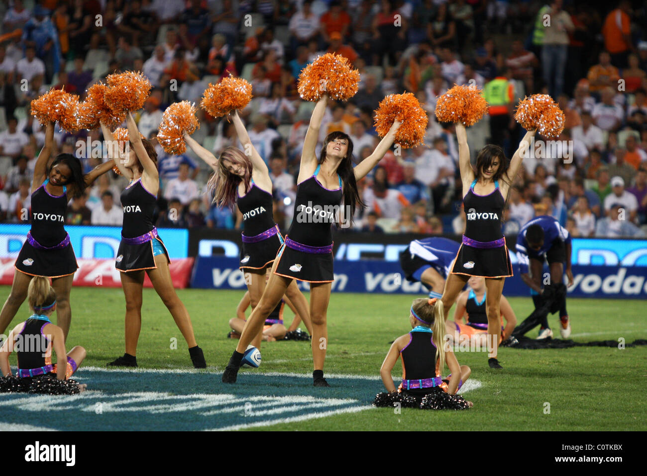 The Cheetah Girls are dancing pre game for the fans Stock Photo - Alamy