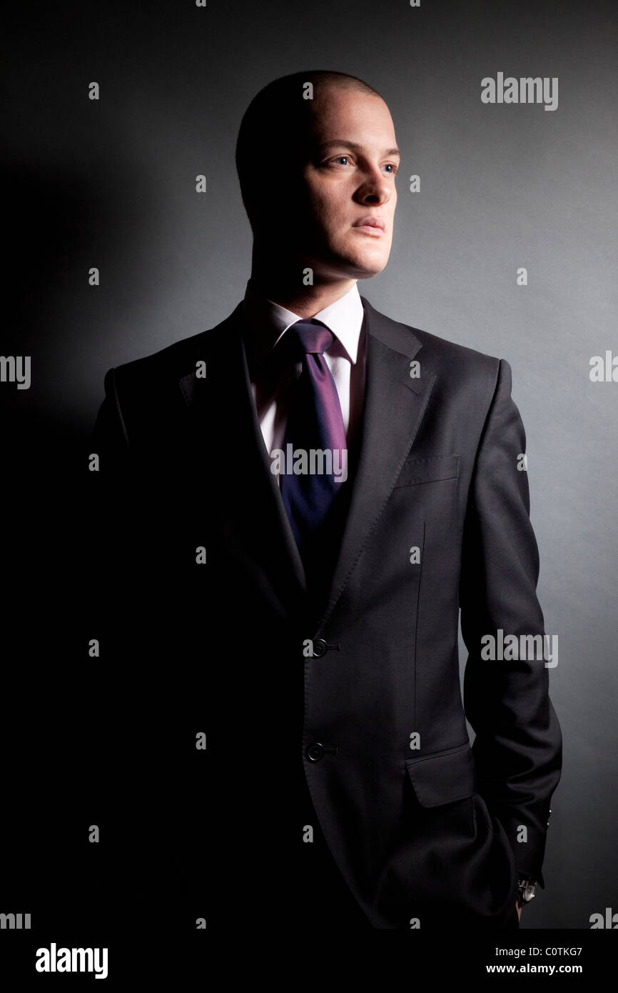 young man wearing suit Stock Photo - Alamy