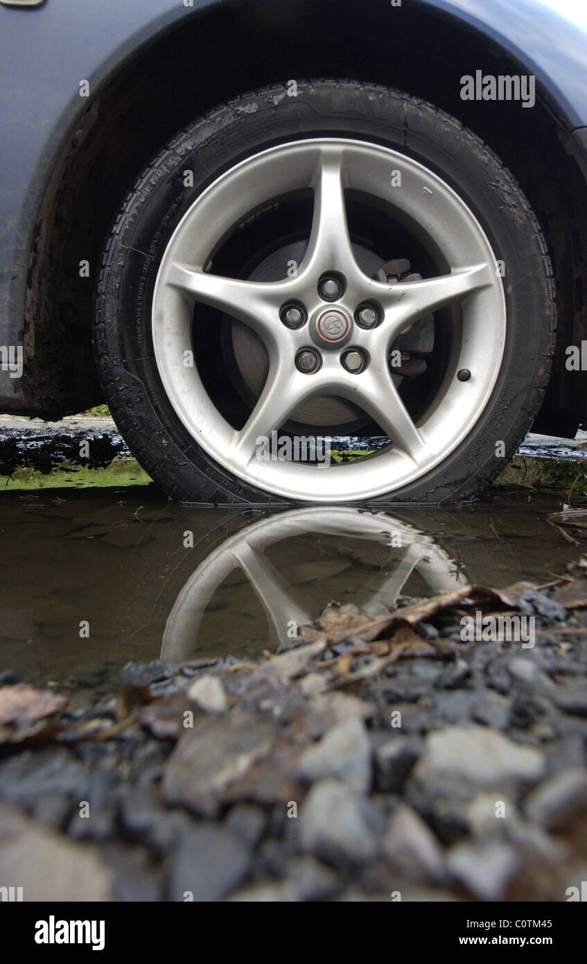 Worn tarmac wheel hi-res stock photography and images - Alamy