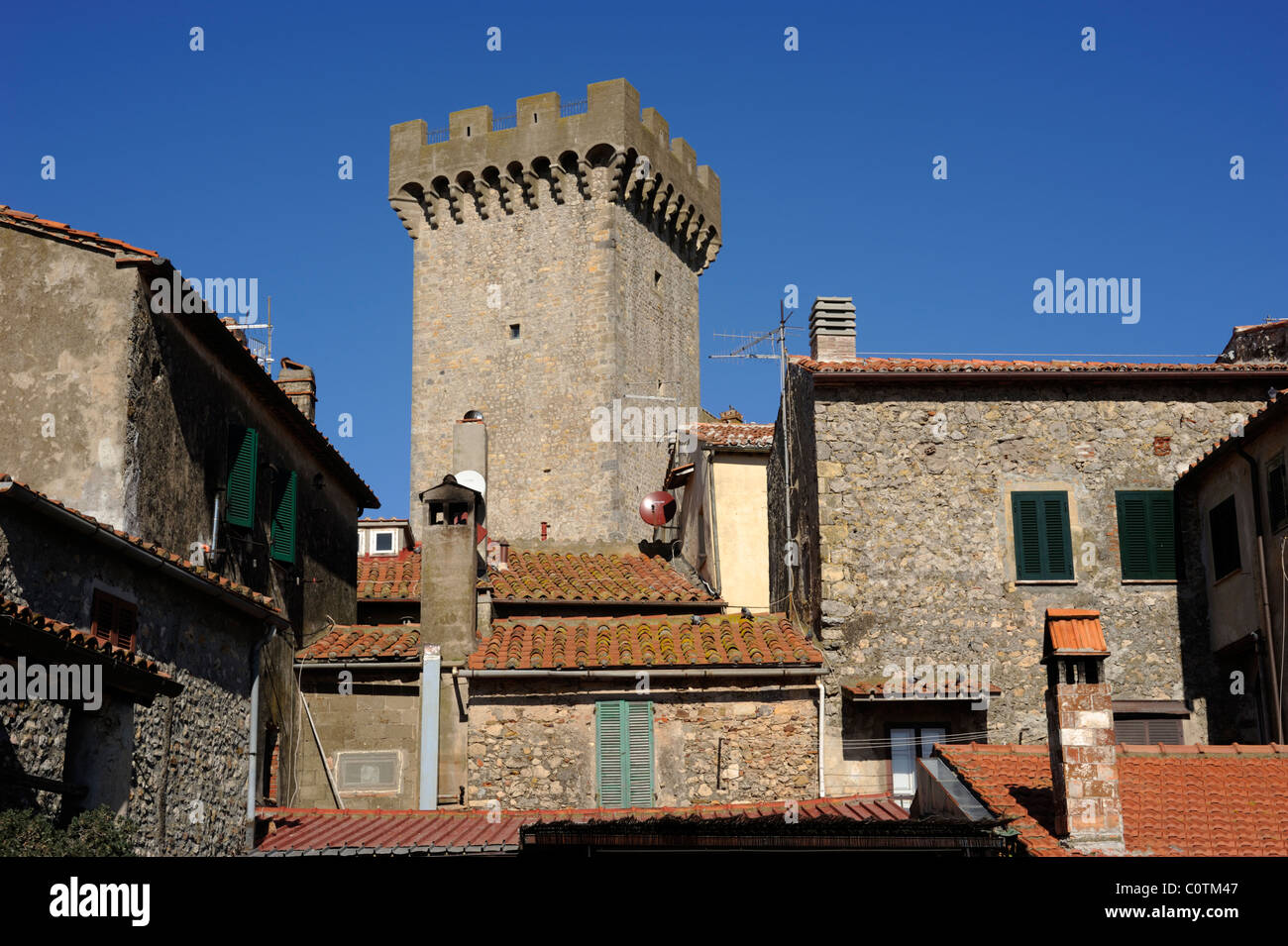 Capalbio ancient tower hi-res stock photography and images - Alamy