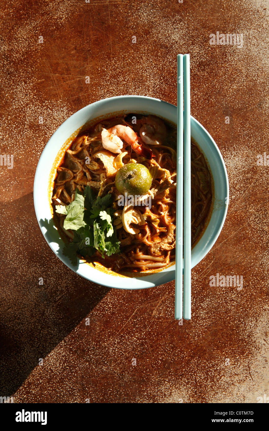 Laksa noodle dish - Mie Laksa Stock Photo - Alamy