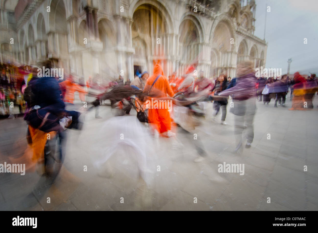 Hare Krishna devotees singing & dancing in St. Mark's square Venice ...