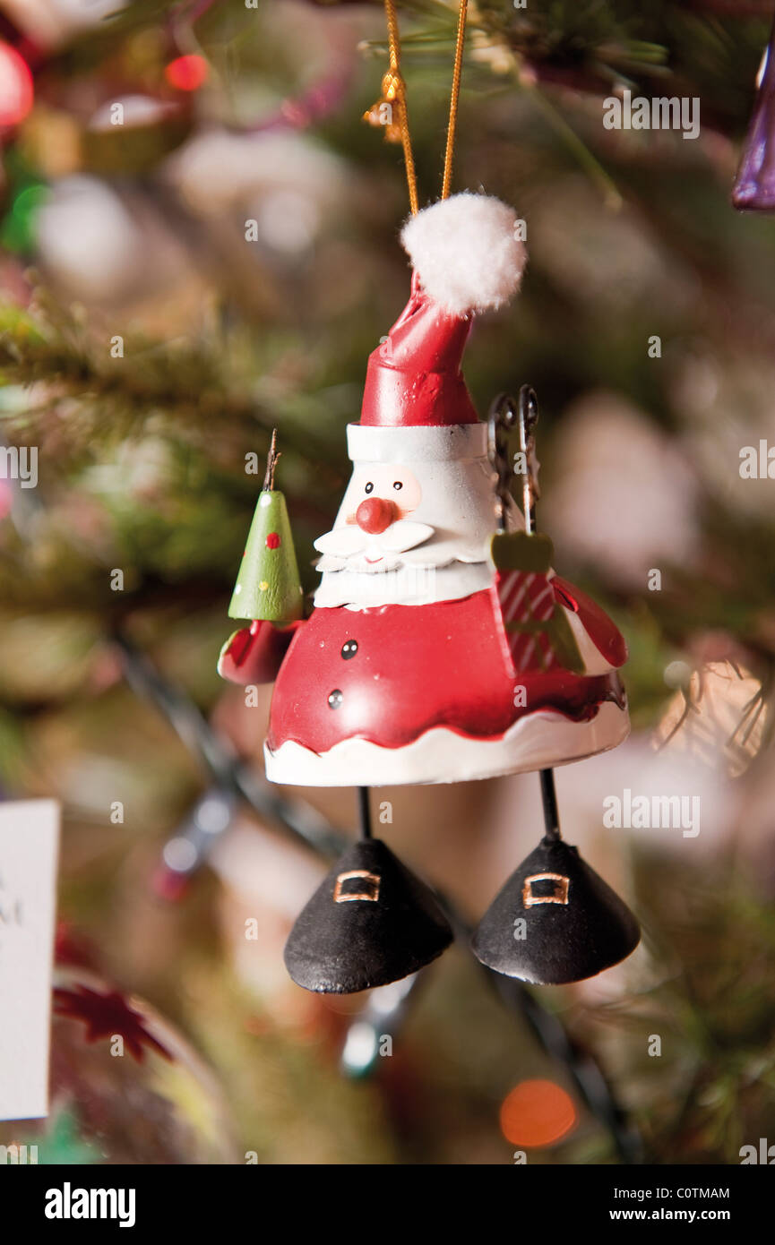 Father Christmas tree decoration Stock Photo - Alamy