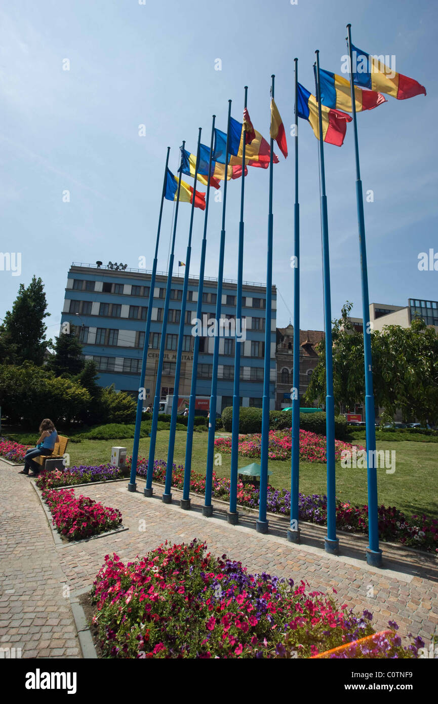 Romanian flags hi-res stock photography and images - Alamy