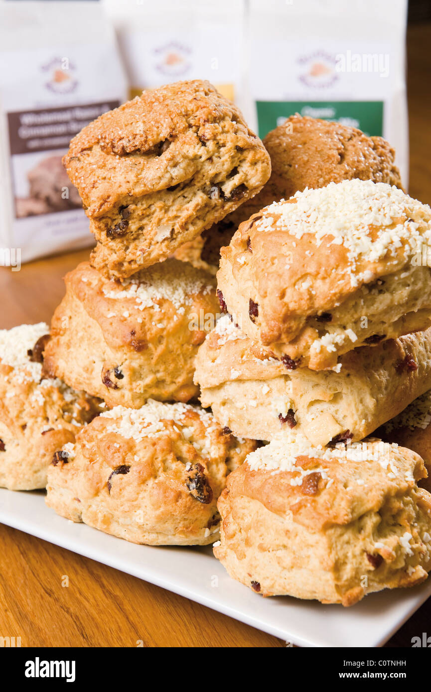 A selection of fresh scones Stock Photo - Alamy