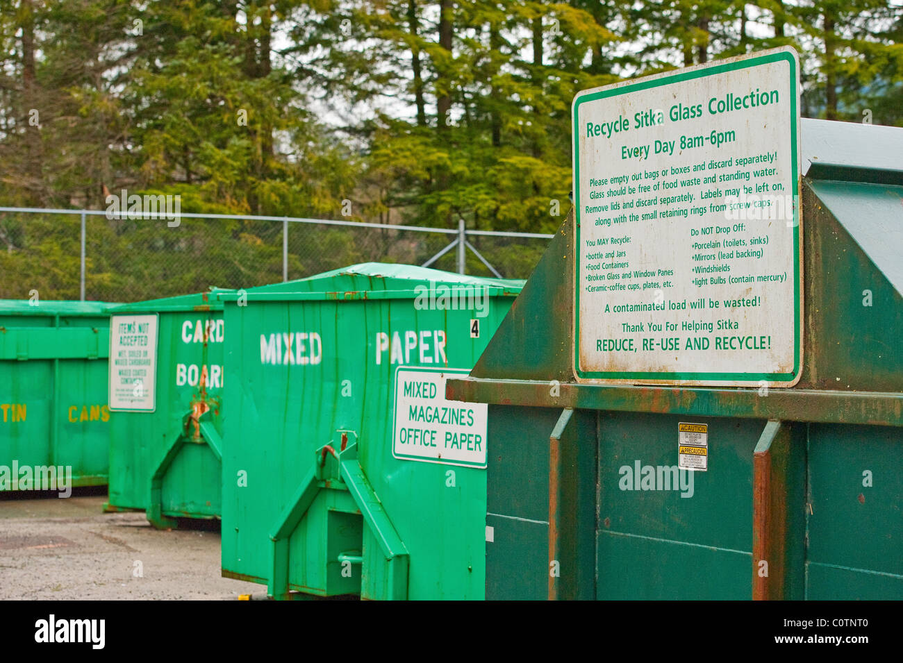 Sitka Community Schools, "Re-cycle Sitka" collection center in Sitka ...
