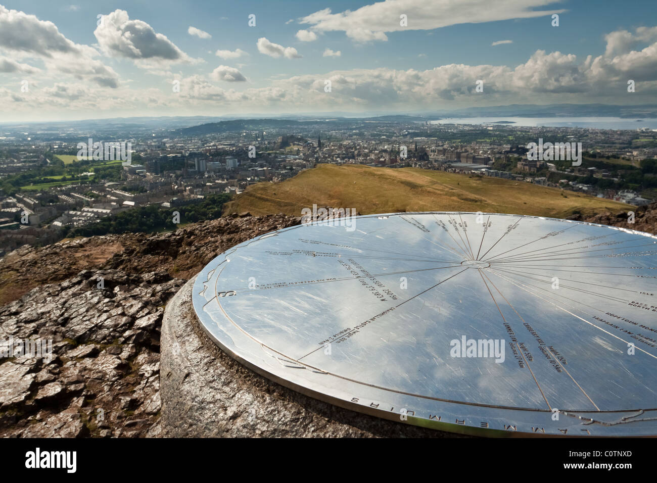 The majestic hill overlooking the city - great for a hike Stock Photo ...